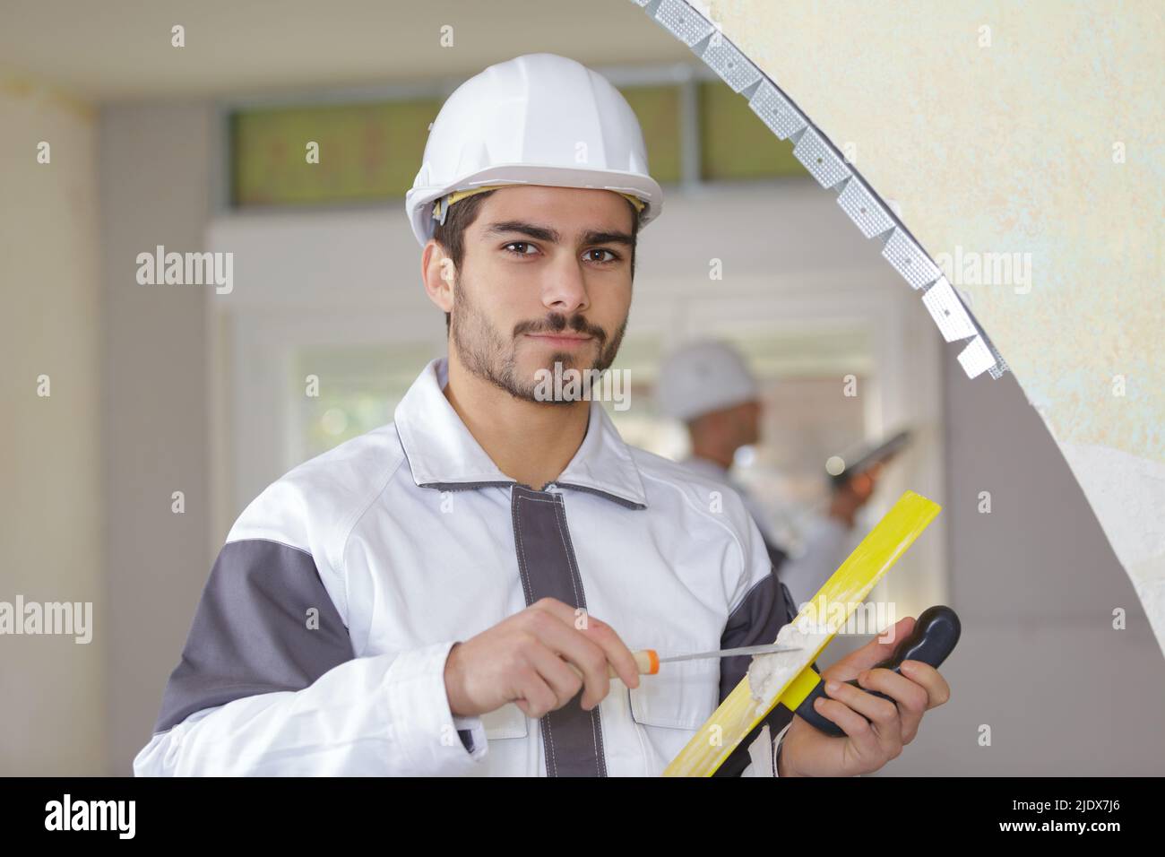 Portrait plasterer man male builder hi-res stock photography and images ...