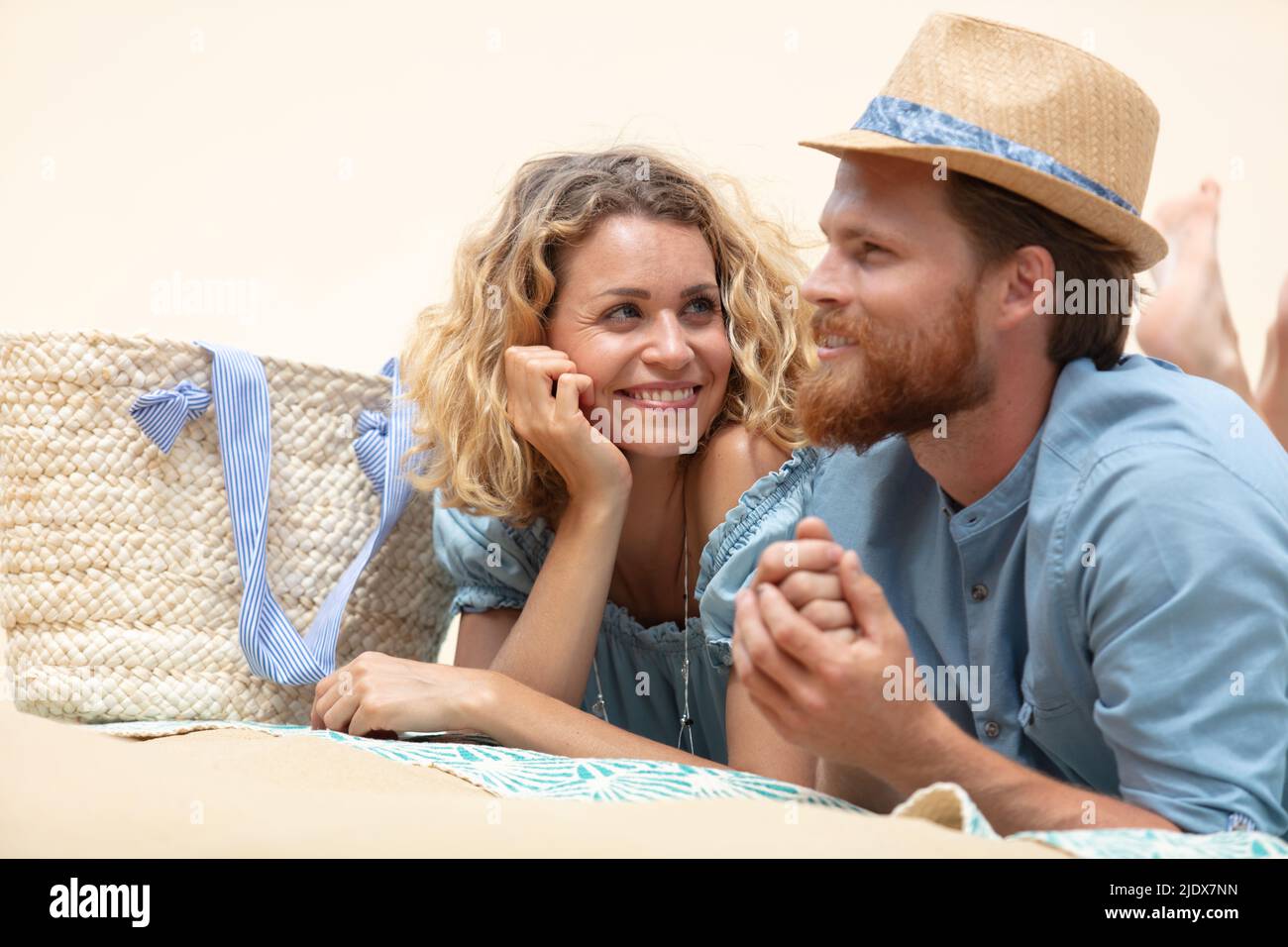 happy smiling couple in love having fun together Stock Photo - Alamy