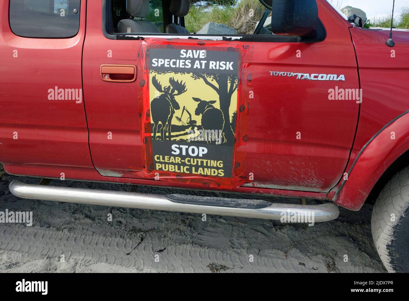 environmental protest sign Stock Photo - Alamy