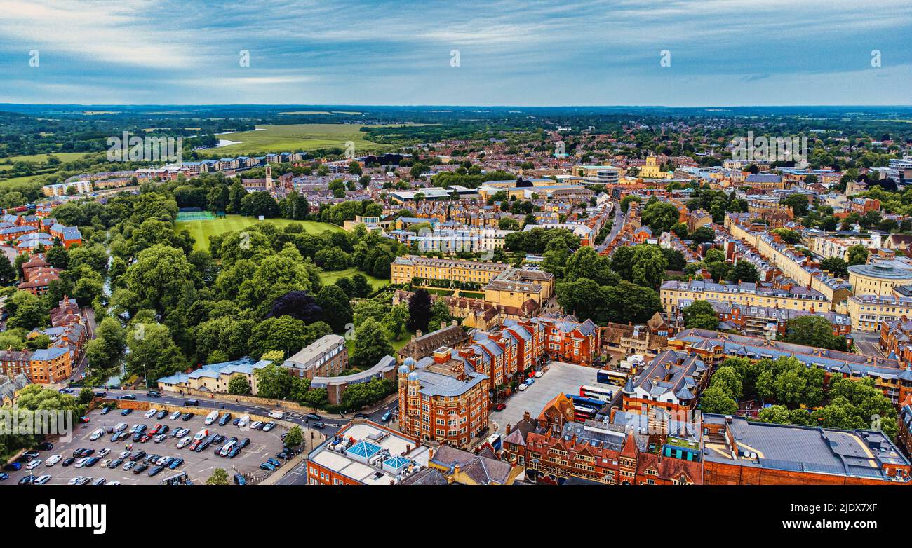 Aerial view of exeter college hi-res stock photography and images - Alamy