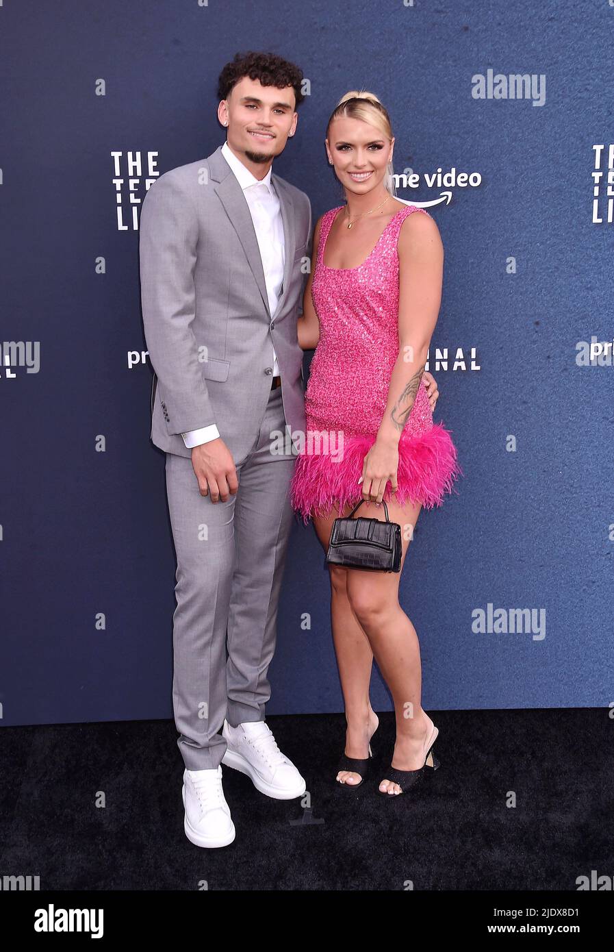 LOS ANGELES, CA - JUNE 22: (L-R) Adrien Nunez and Carson Roney attend ...