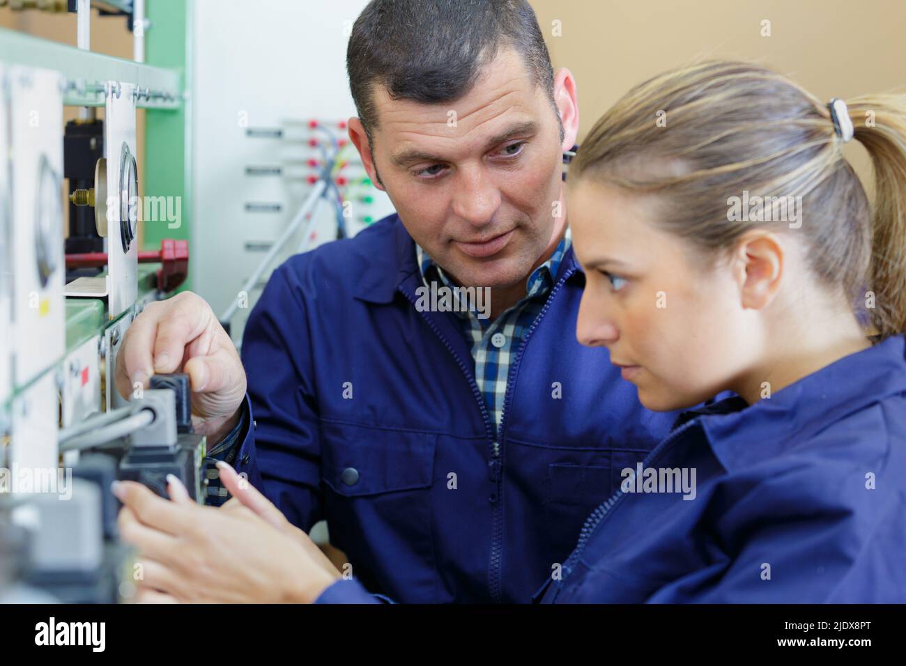 female engineer working in an industrial plant Stock Photo - Alamy