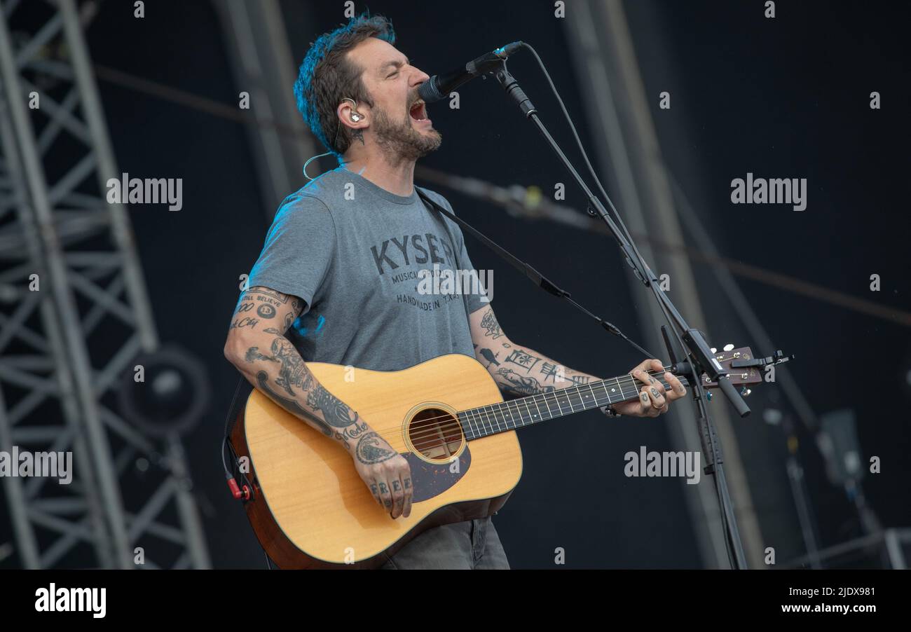 Frank Turner performing at Victorious Festiv al 2021 Featuring: Frank ...