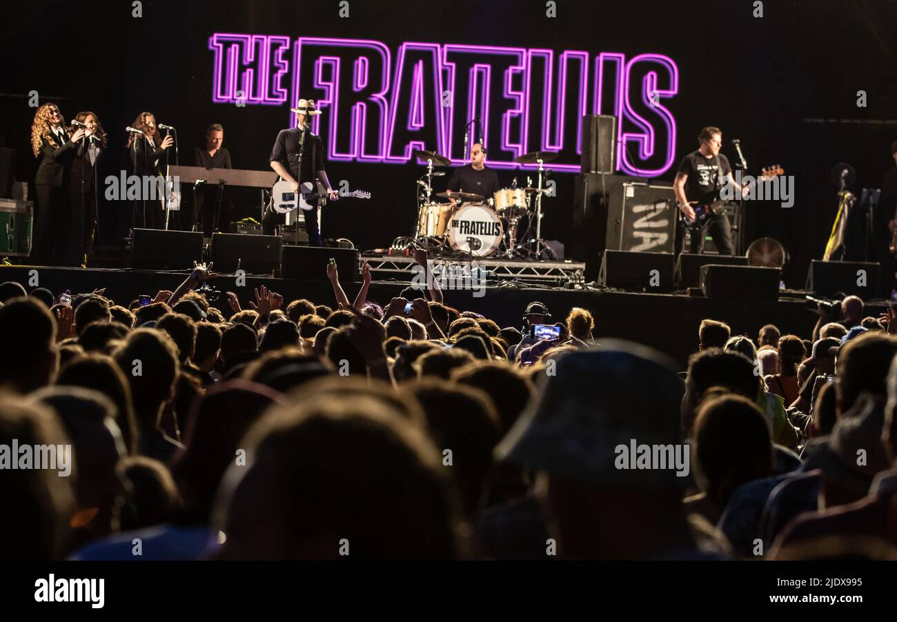 The Fratellis performing at Victorious 2021 Featuring: Atmosphere, The ...