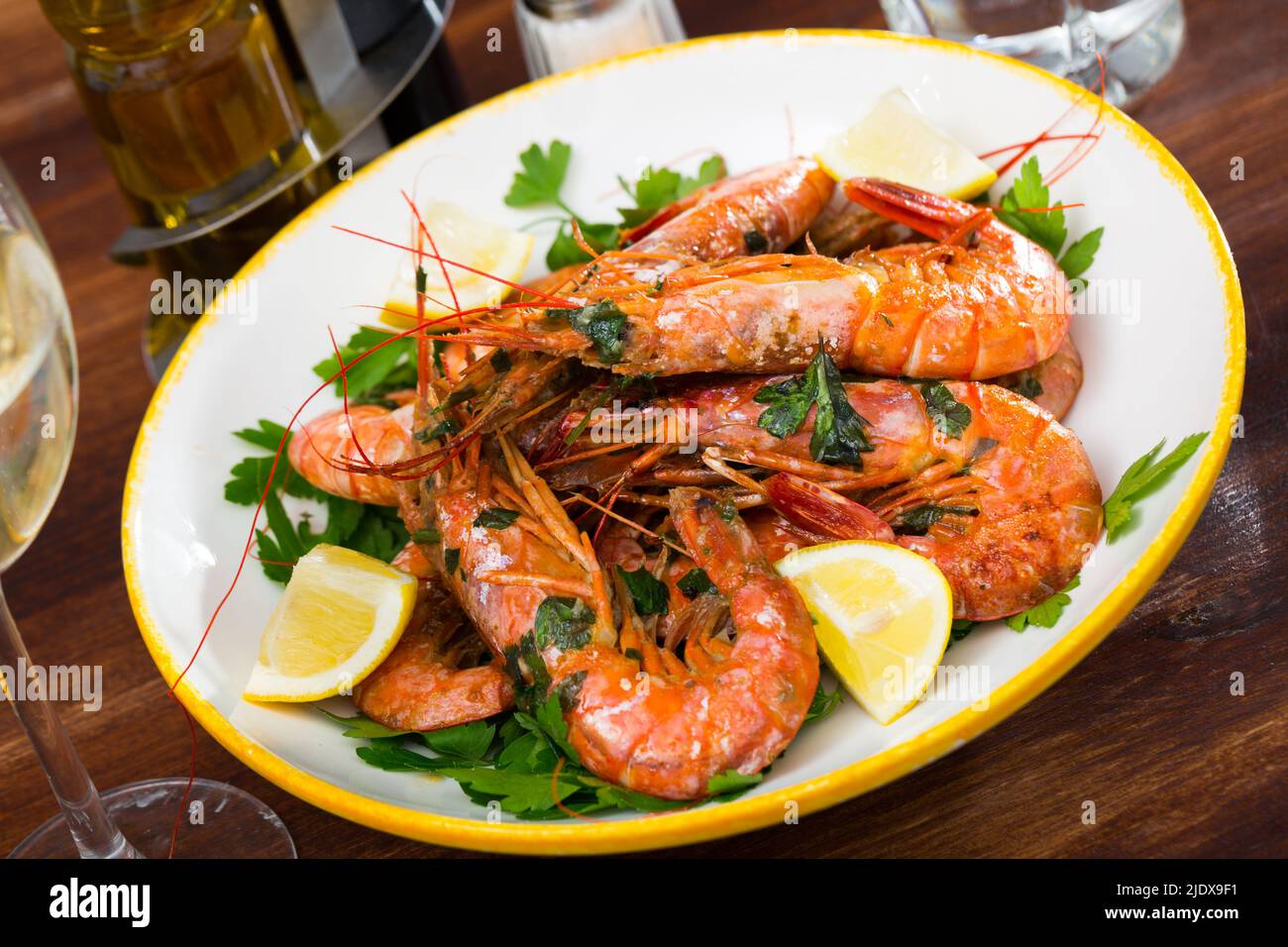 Roasted prawns Stock Photo - Alamy