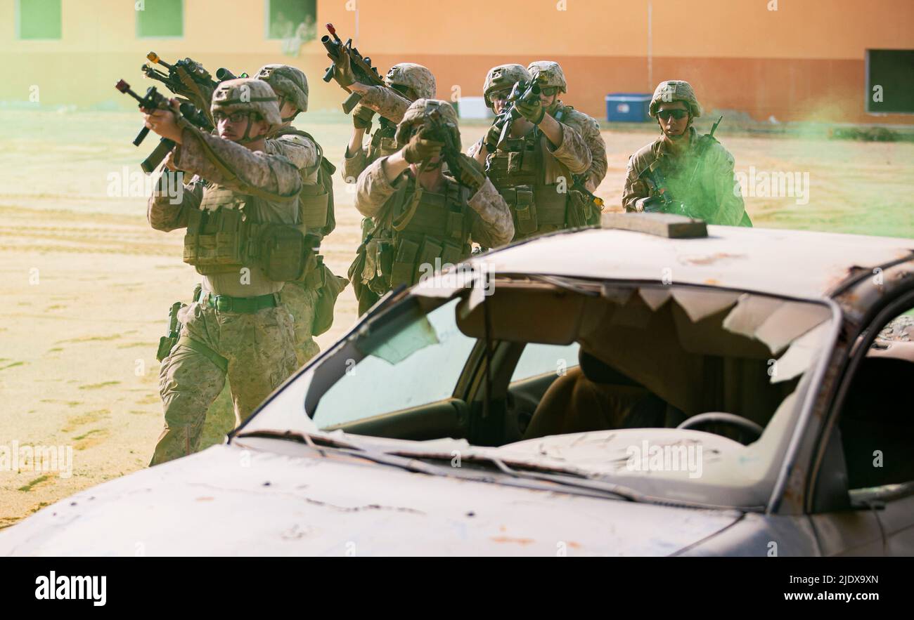 AL HAMRA, UNITED ARAB EMIRATES (June 16, 2022) – U.S. Marines assigned ...
