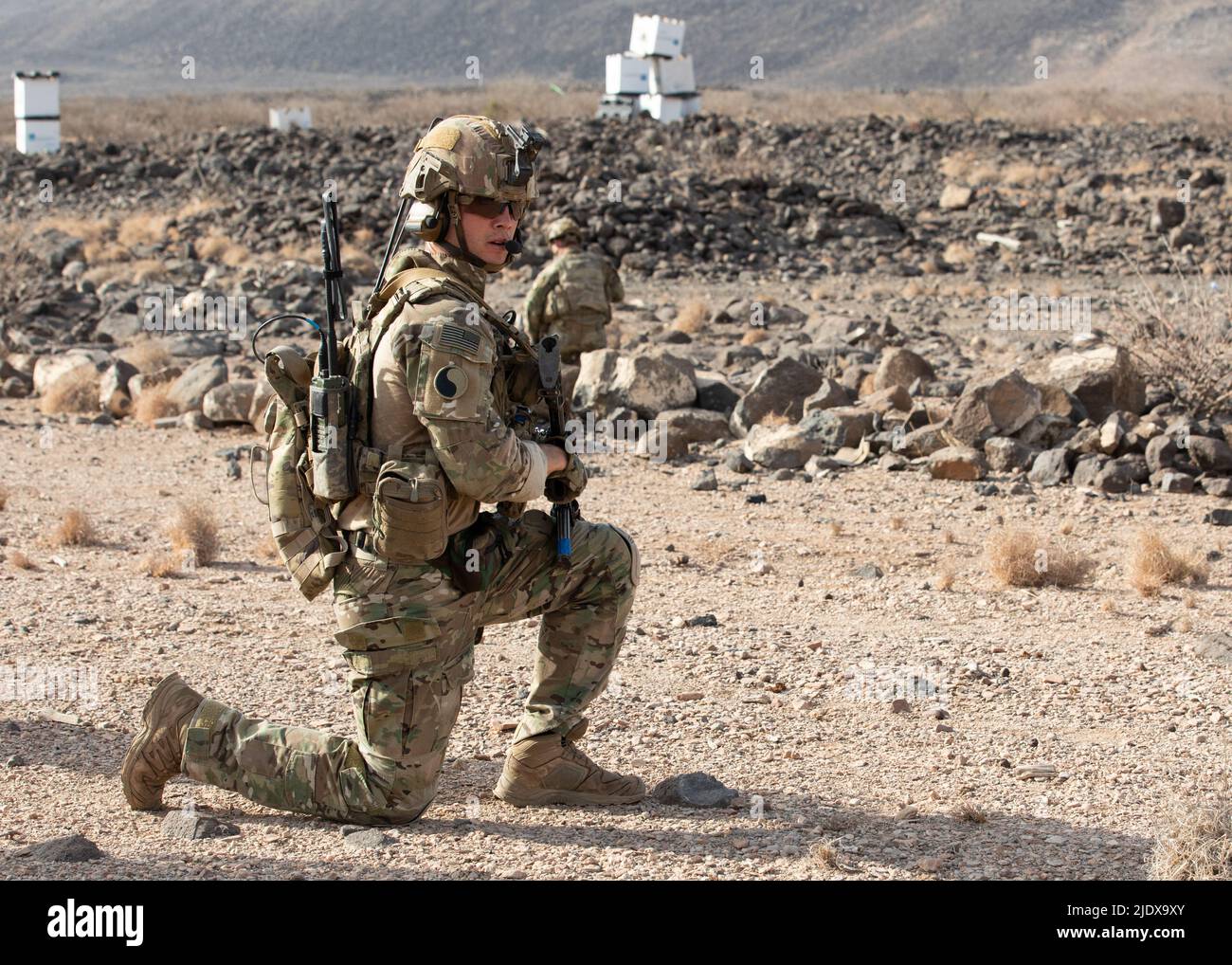 Kentucky U.S. Army National Guard Soldiers assigned to Task Force Red Dragon, Combined Joint ...