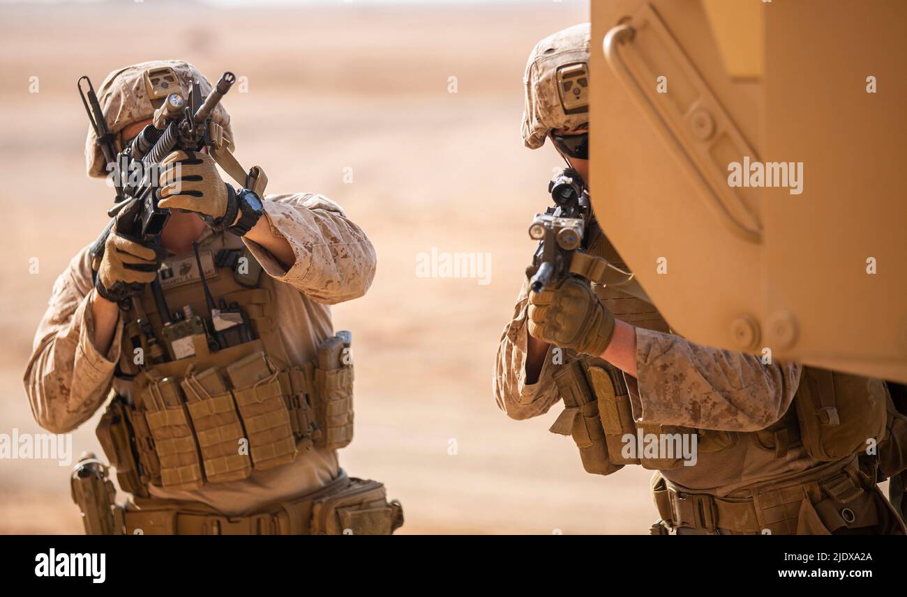 AL HAMRA, UNITED ARAB EMIRATES (June 21, 2022) – U.S. Marines assigned ...
