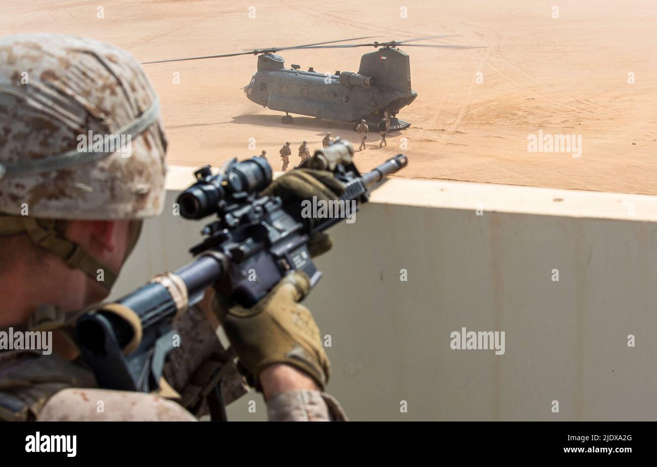 AL HAMRA, UNITED ARAB EMIRATES (June 21, 2022) – A U.S. Marine assigned ...