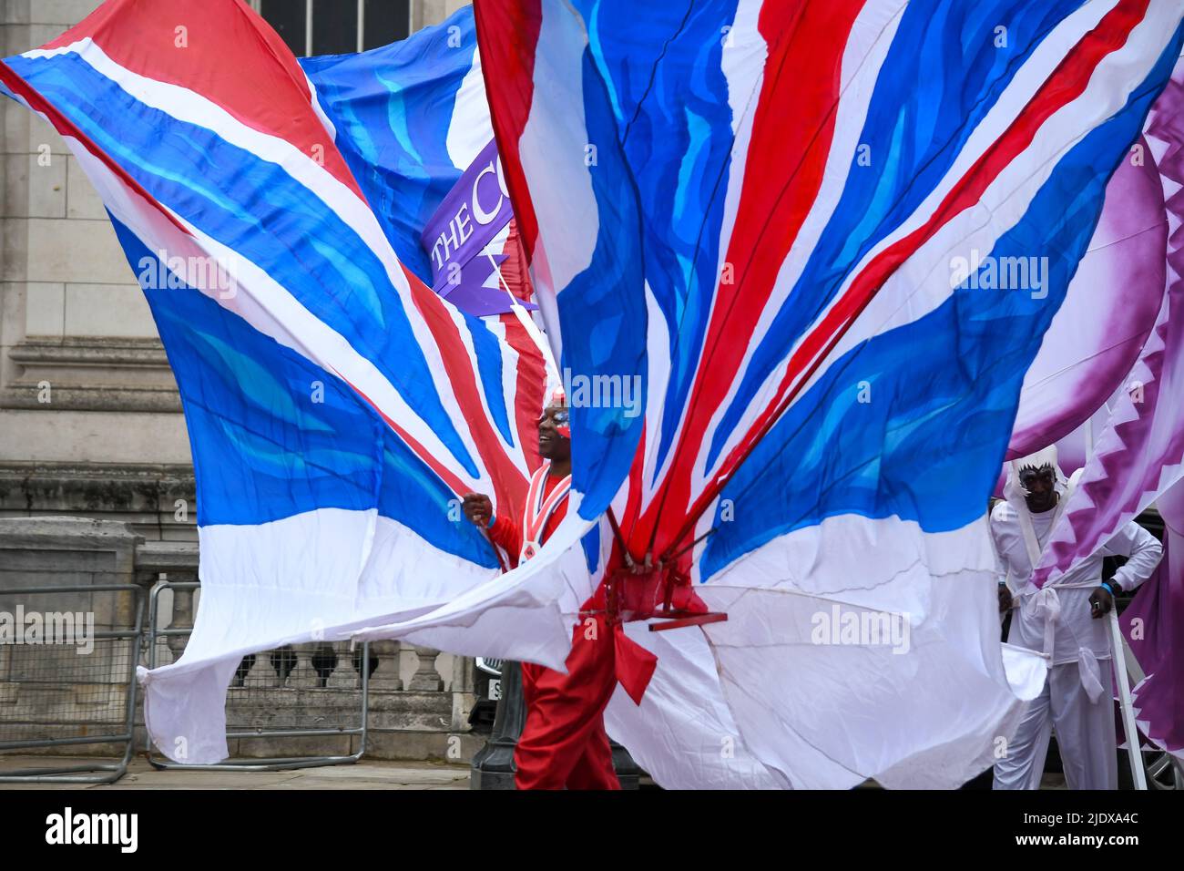 London, UK, 5th Jun 2022, Platinum Jubilee Pageant along the Mall ...
