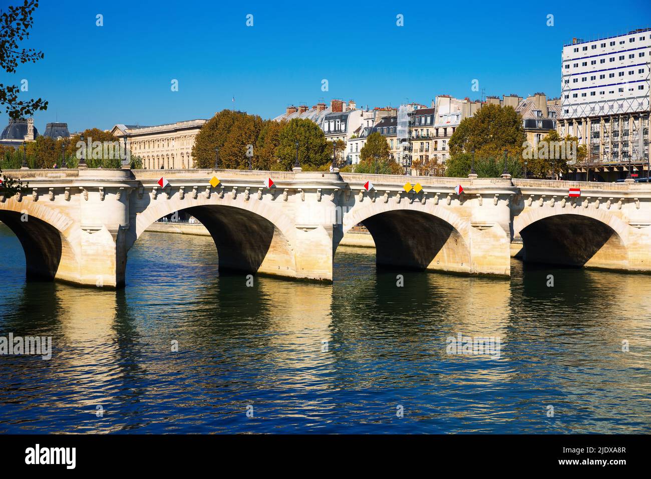 Pont Neuf over Seine river in Paris Stock Photo - Alamy