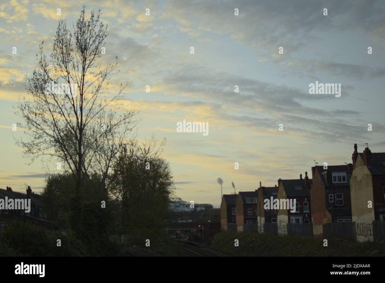 Houses In Burley Stock Photo - Alamy