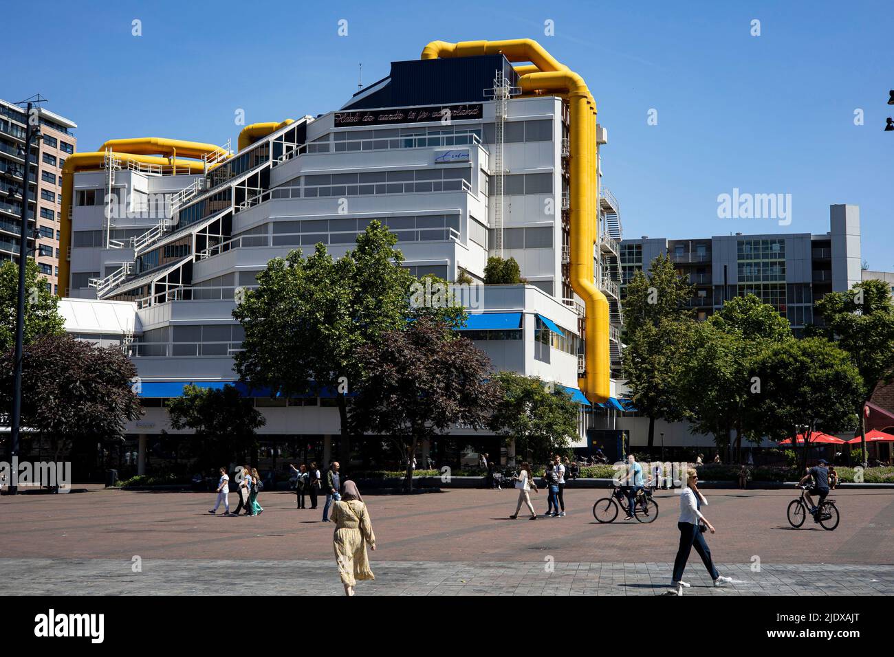 A view of the Bibliotheek, Rotterdam on the 15th June 2022. Credit ...
