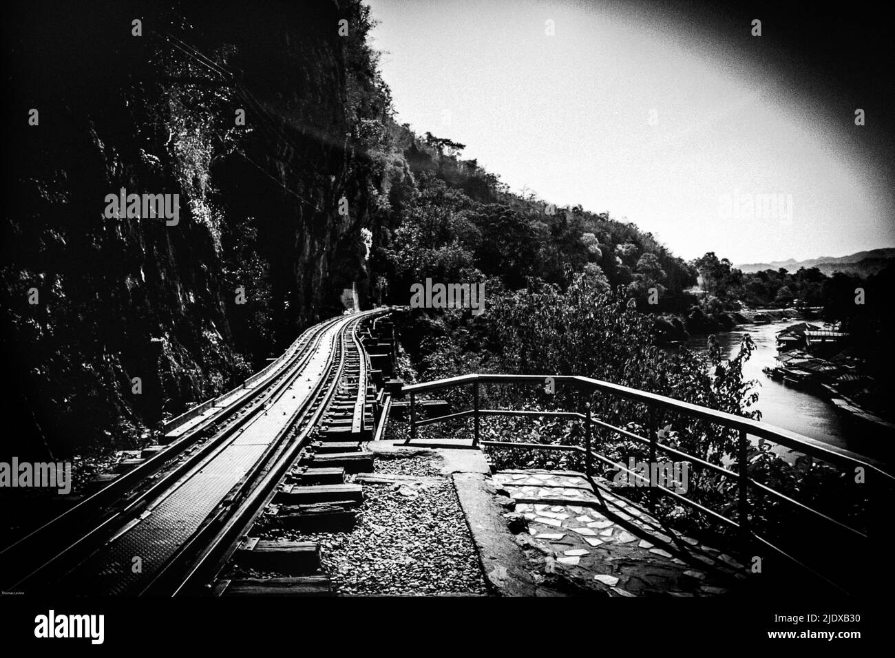 Rebuilt since WW ll, this bridge goes over the Kwai River and built by ...