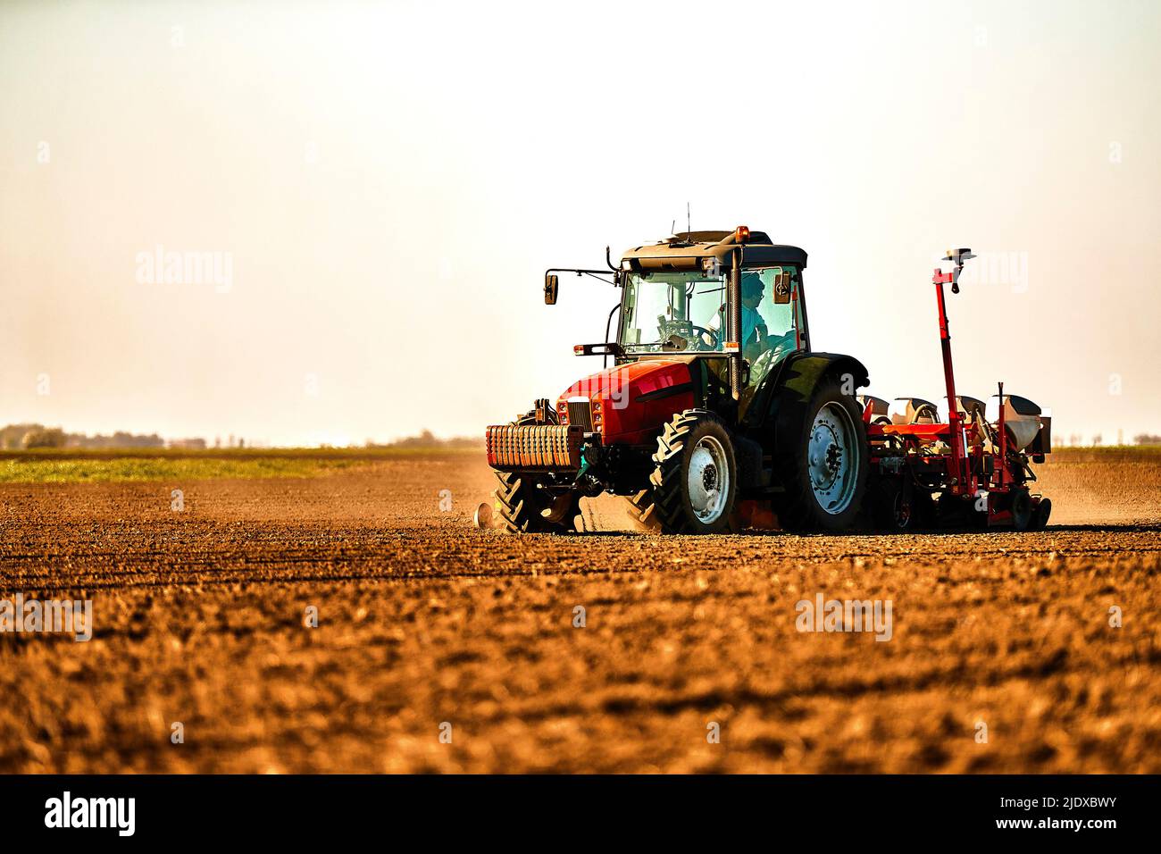 Seeding tractor hi-res stock photography and images - Alamy