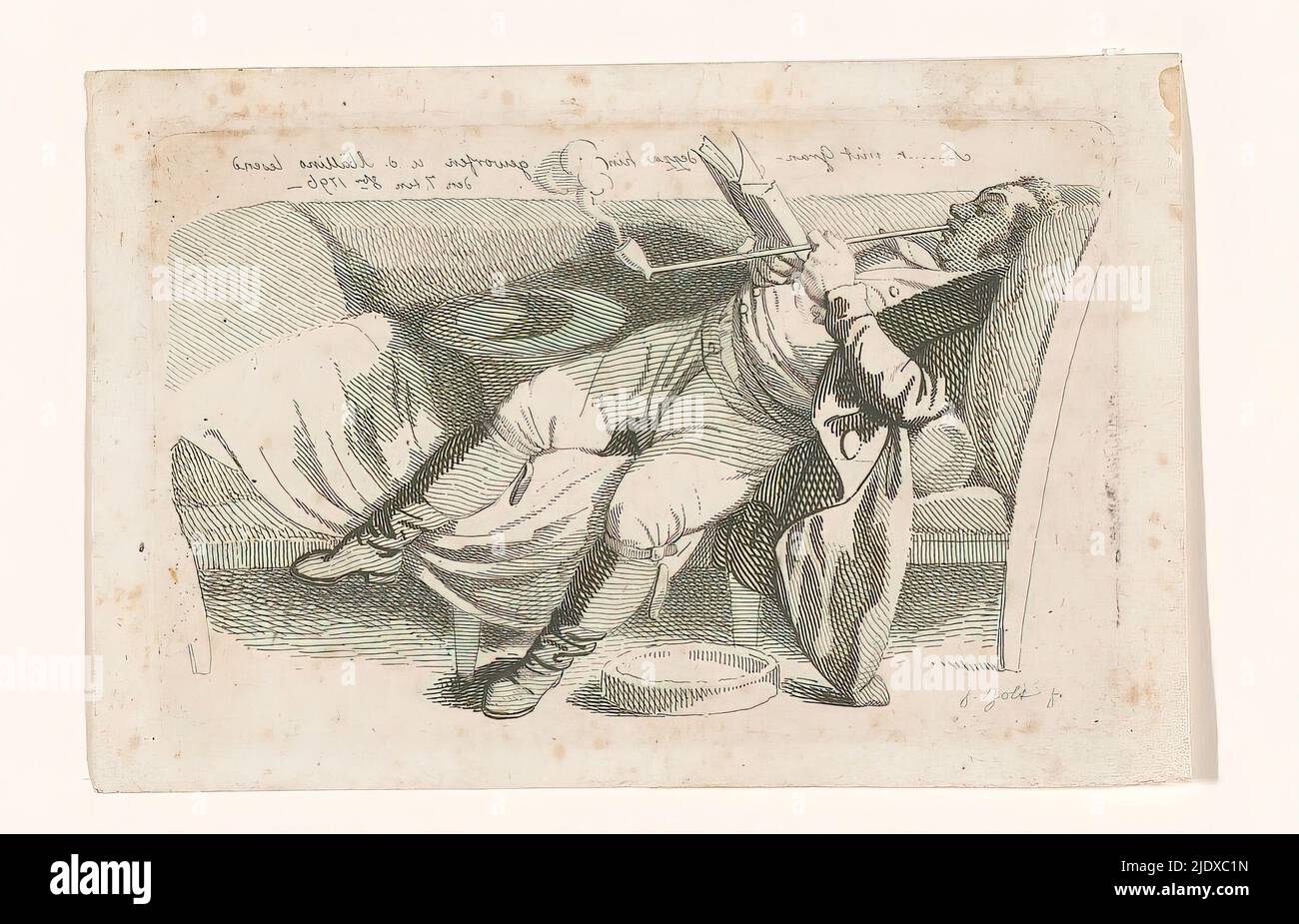 Pipe smoking man lies reading hi-res stock photography and images - Alamy