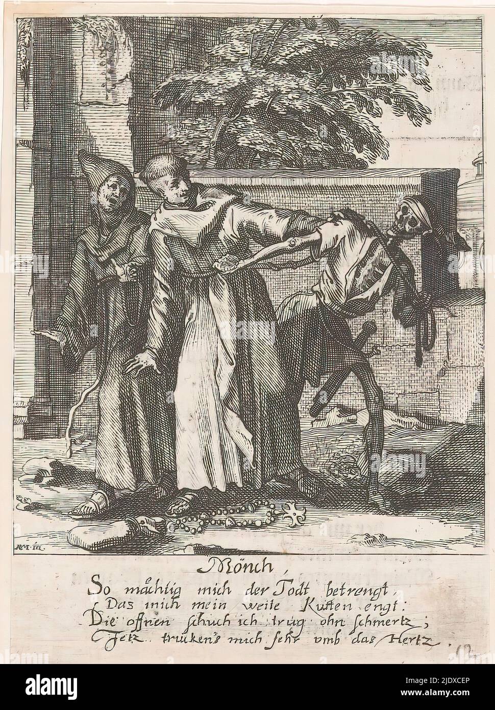 Monk and Death, Mönch (title on object), The Dance of Death (series ...