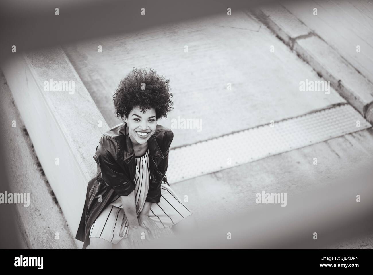 Cheerful beautiful black female afro hi-res stock photography and ...