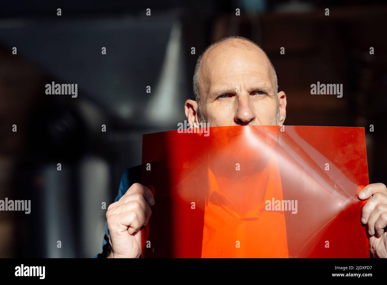 Cellophane on face hi-res stock photography and images - Alamy