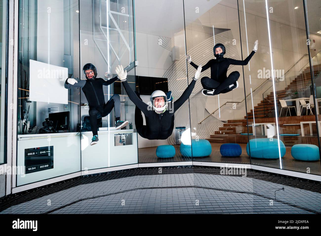 Indoor skydiving tunnel hi-res stock photography and images - Alamy