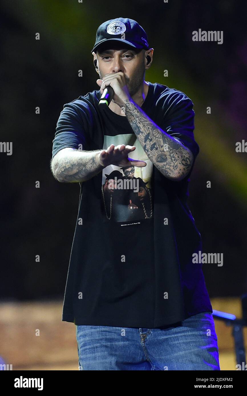 Rome, Italy. June 23rd, 2022; Picture left to right , Fabri FIbra ...