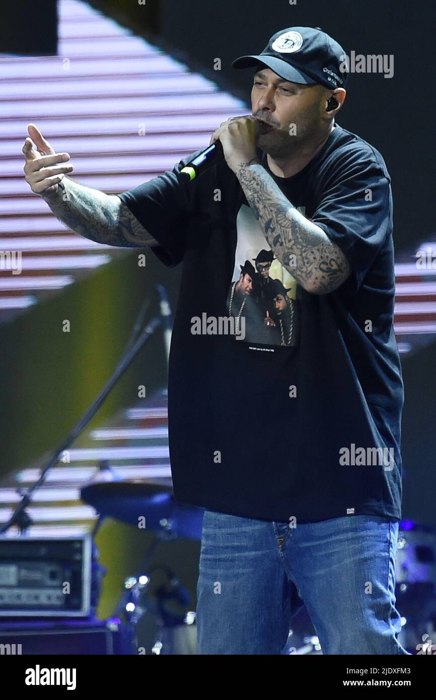 Rome, Italy. June 23rd, 2022; Picture left to right , Fabri FIbra ...