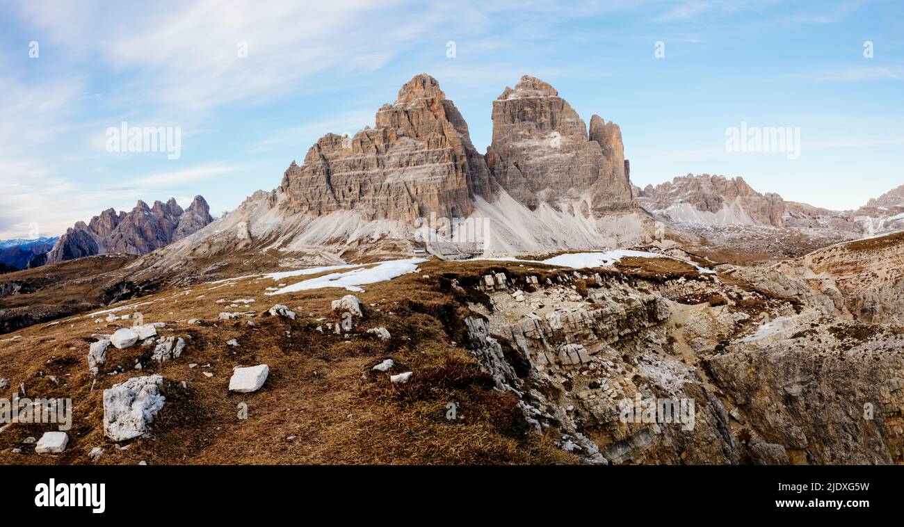 Three peaks view hi-res stock photography and images - Alamy