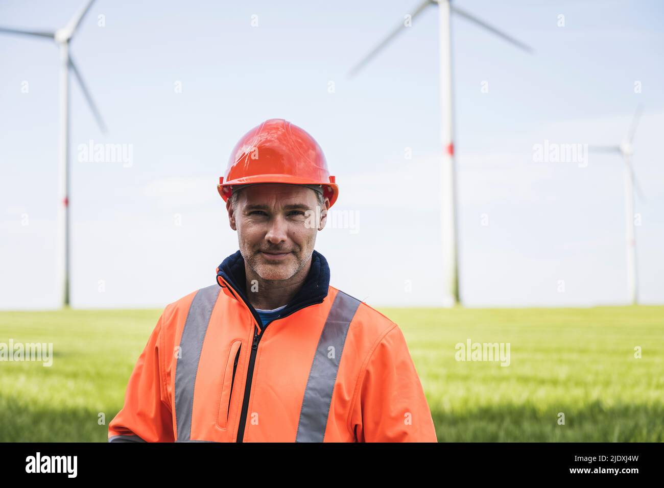 Engineer looking camera standing power hi-res stock photography and ...