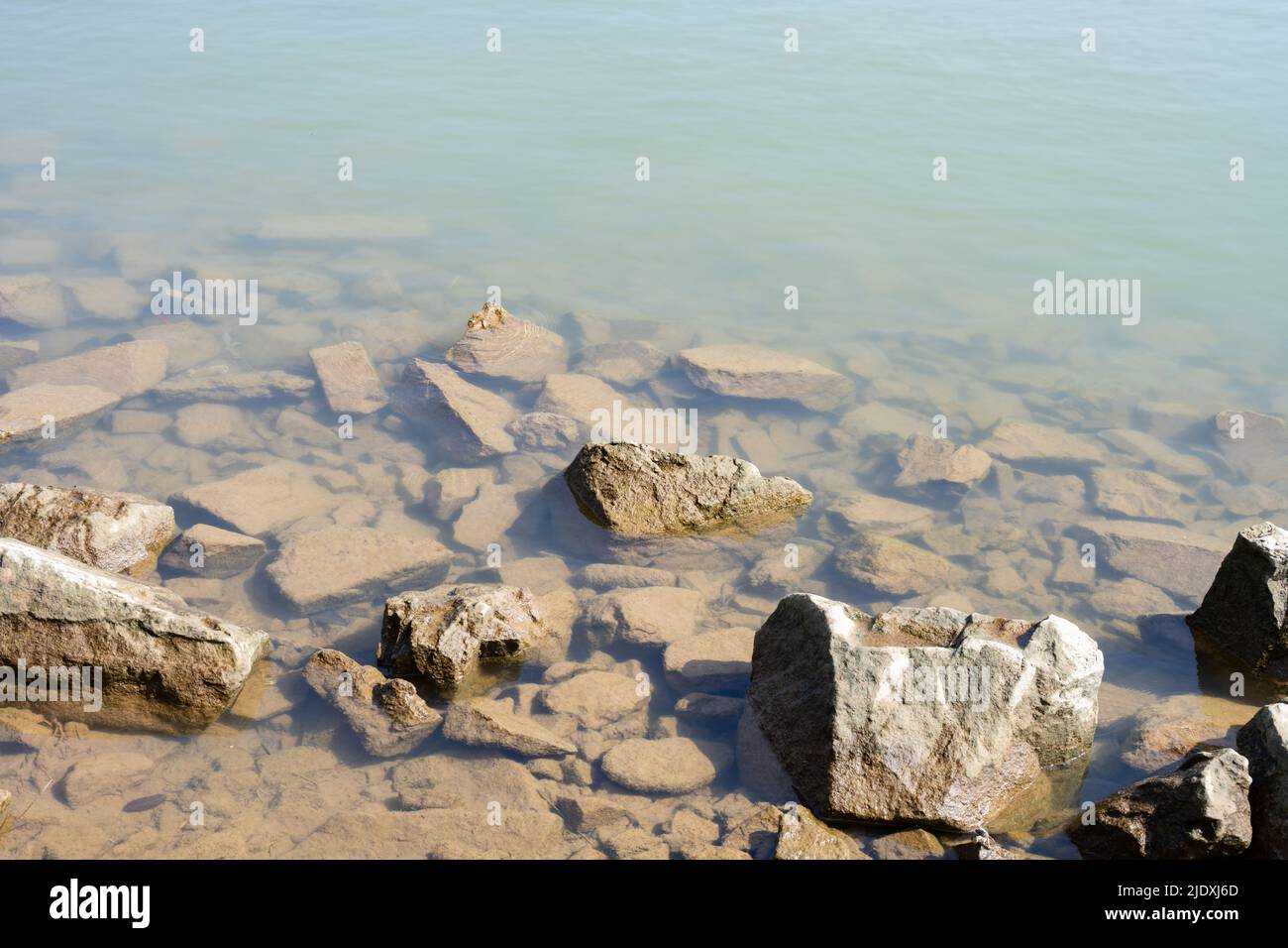edge of a river horizontal composition Stock Photo - Alamy