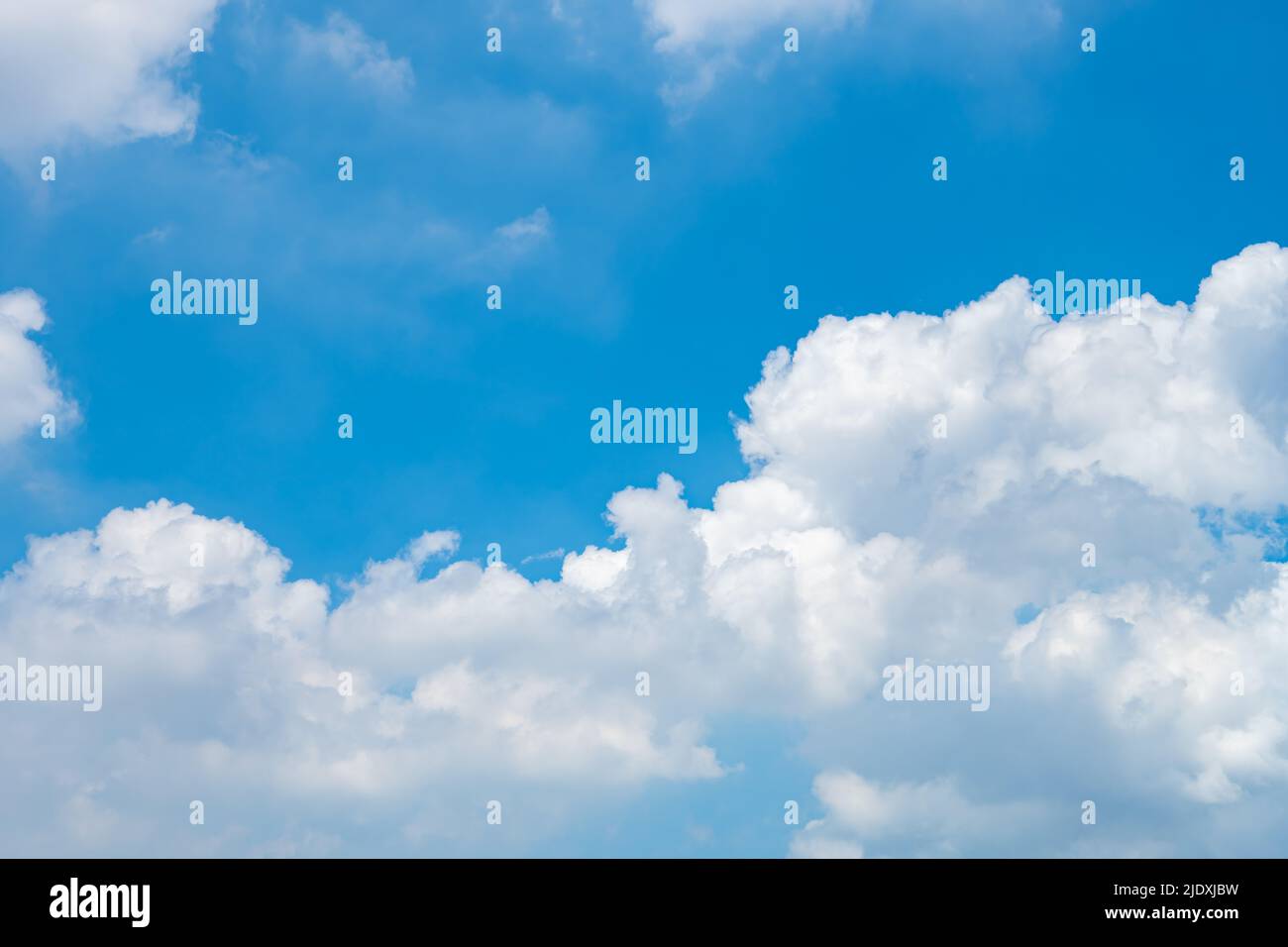 beautiful blue sky with white clouds in the noon time horizontal ...