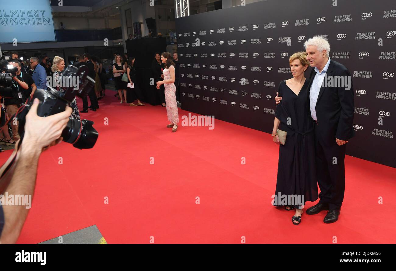 Munich, Germany. 23rd June, 2022. Actors Udo Wachtveitl and Hanna ...