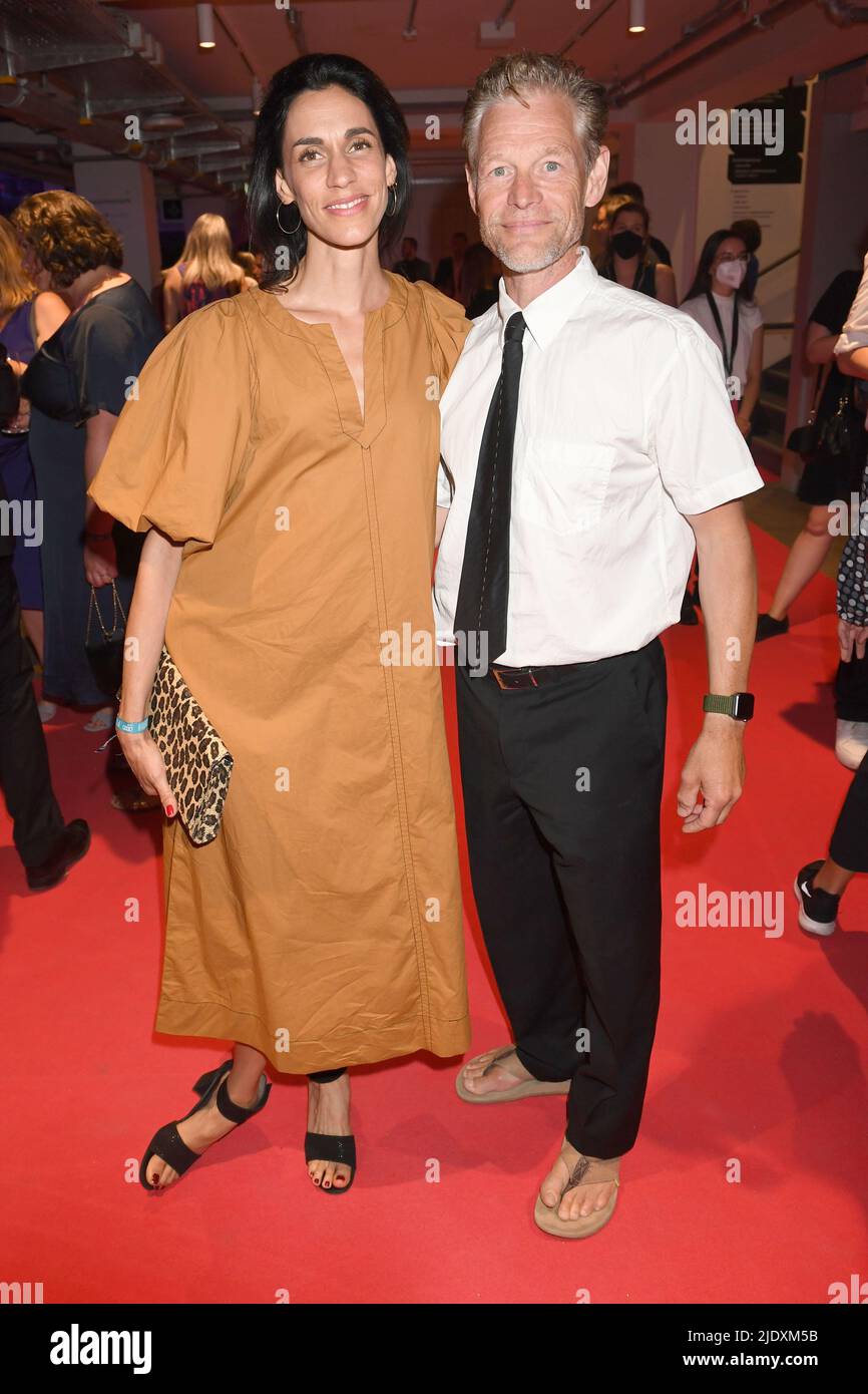 Munich, Germany. 23rd June, 2022. Actor Steffen Wink and his wife ...