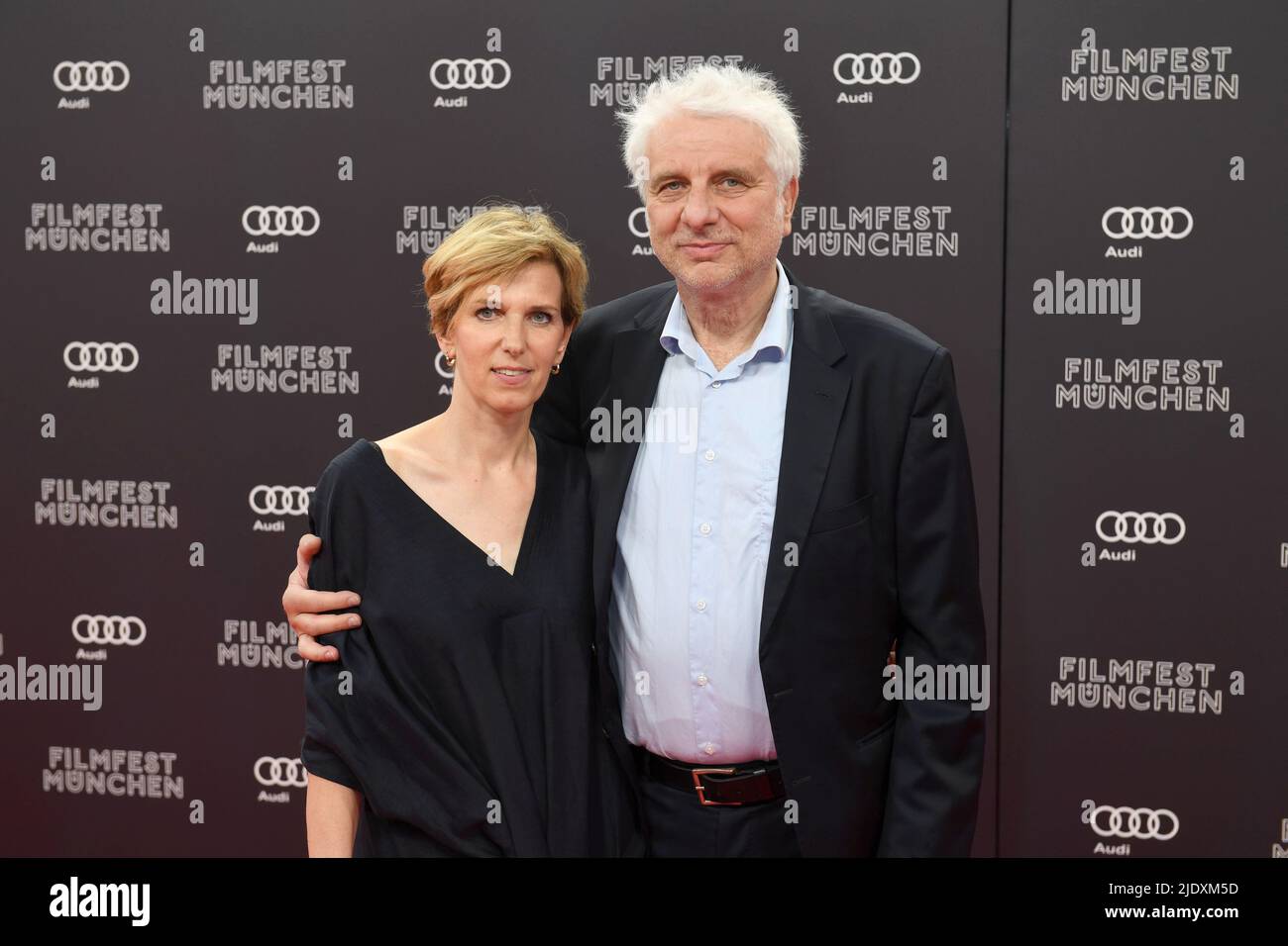 Munich, Germany. 23rd June, 2022. Actors Udo Wachtveitl and Hanna ...
