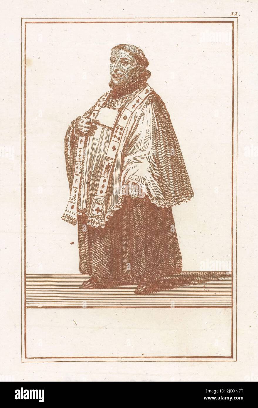 Priest with stole of cards, Abuses of the Catholic Clergy (series title ...