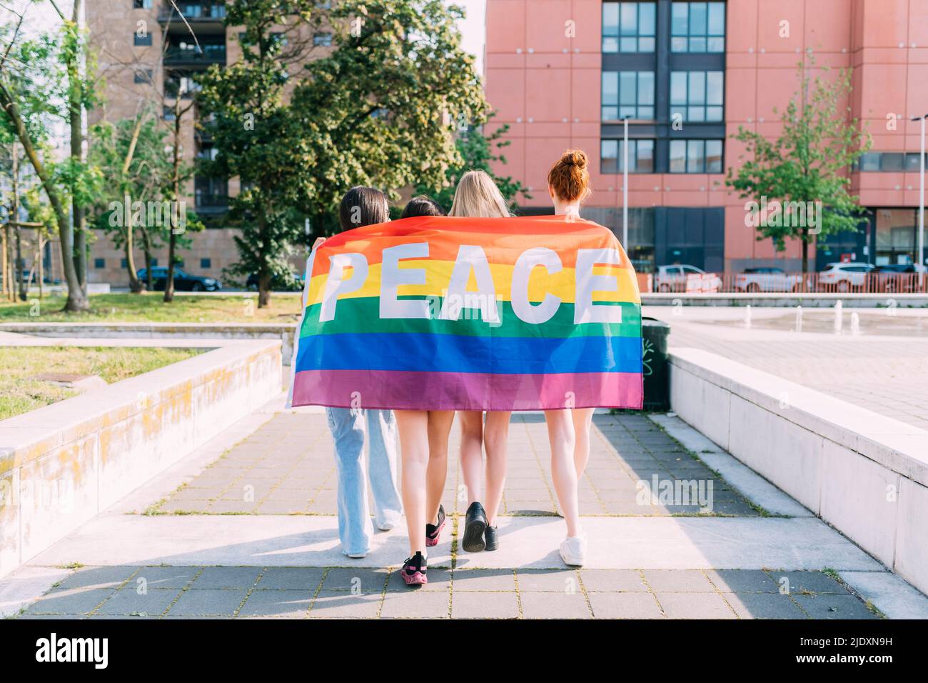 Child rainbow flag hi-res stock photography and images - Alamy