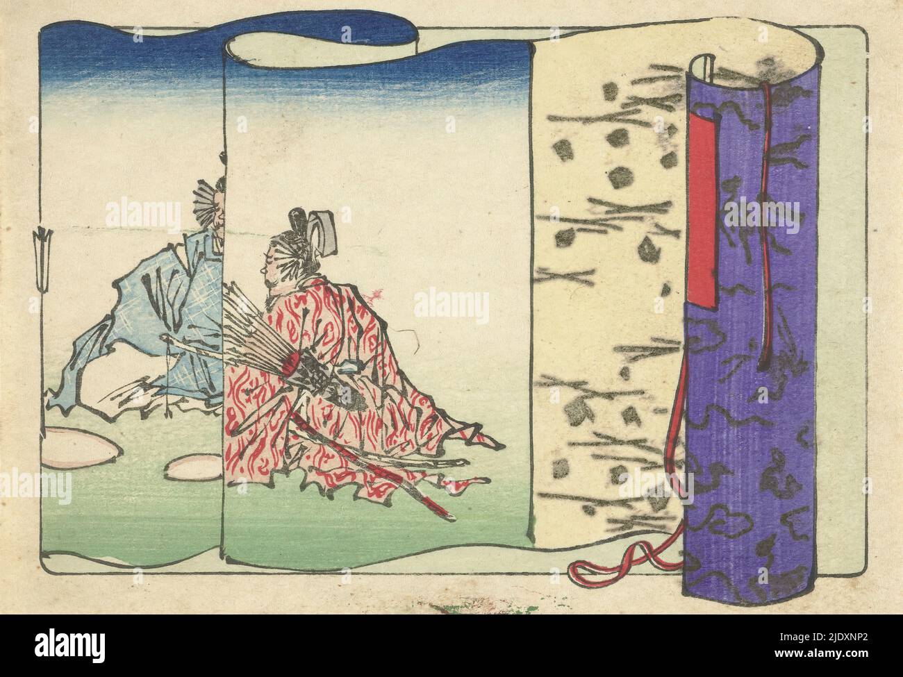 Unrolled makimono hi-res stock photography and images - Alamy