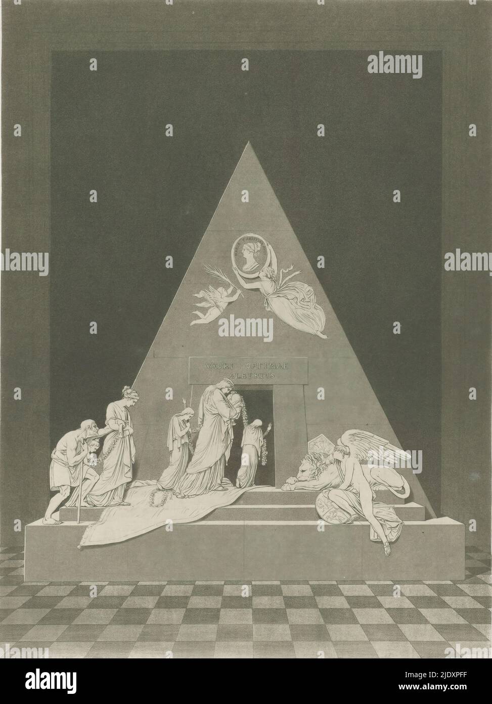 Front view of the tomb, Tomb of Maria Christina, Archduchess of Austria ...