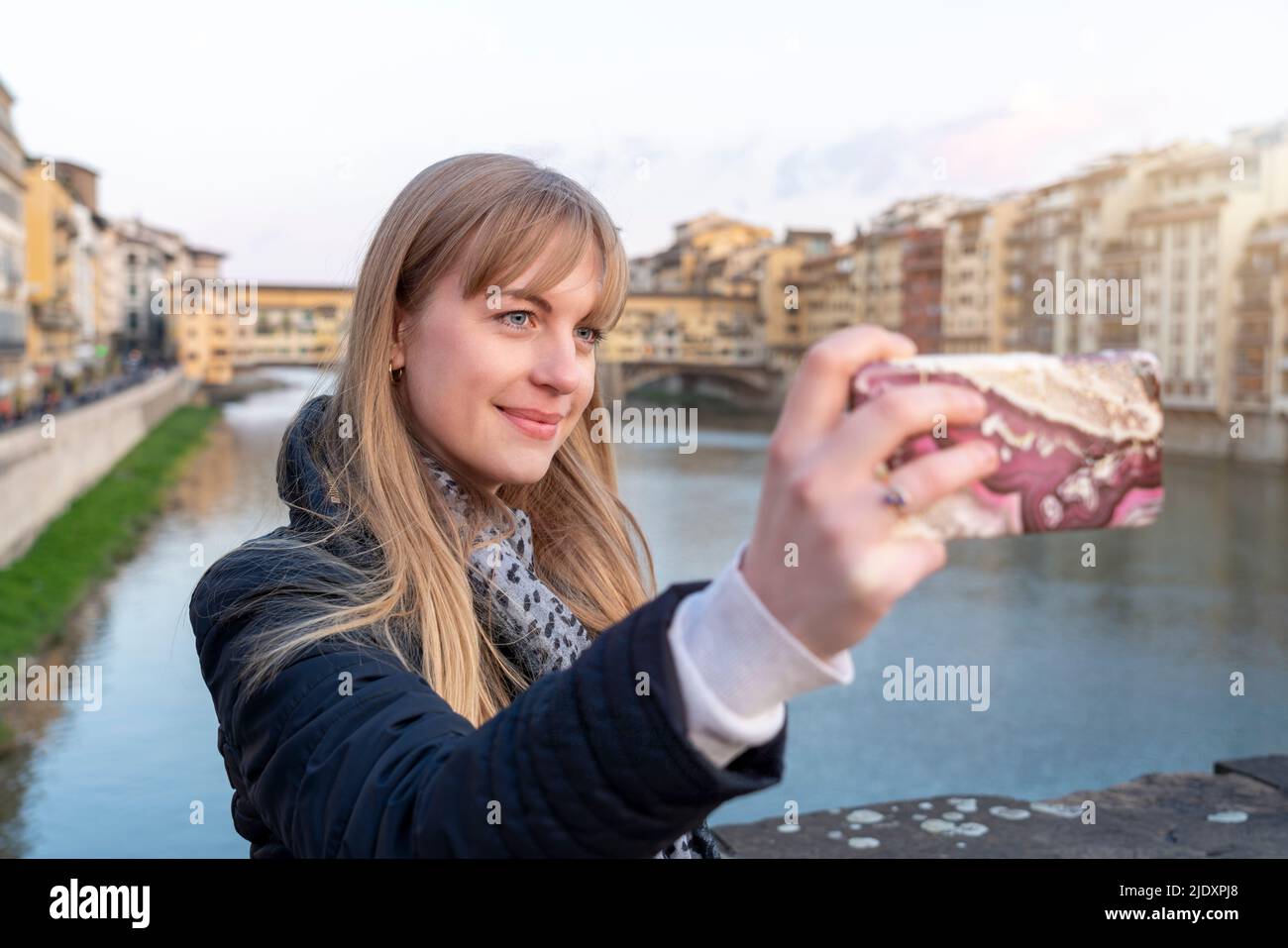 Happy beautiful woman bangs hi-res stock photography and images - Alamy