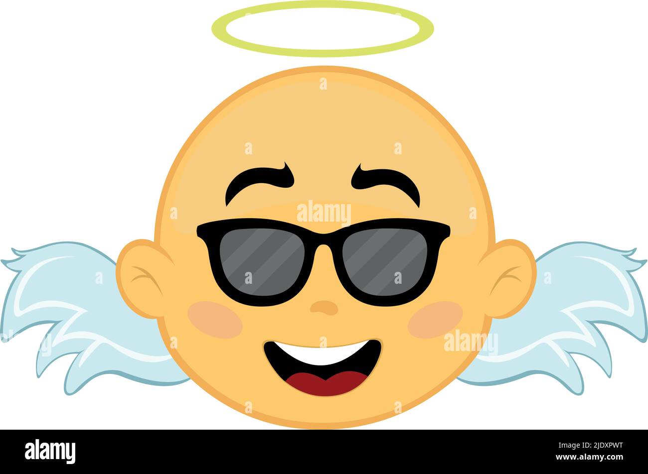 Angelic smiley Stock Vector Images - Alamy