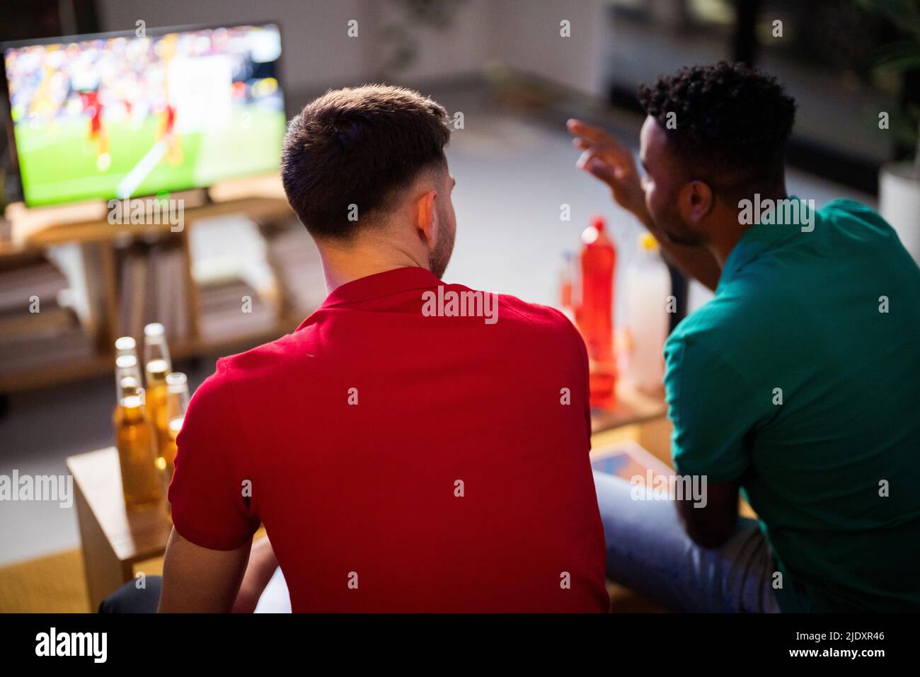 Two men talking home hi-res stock photography and images - Alamy