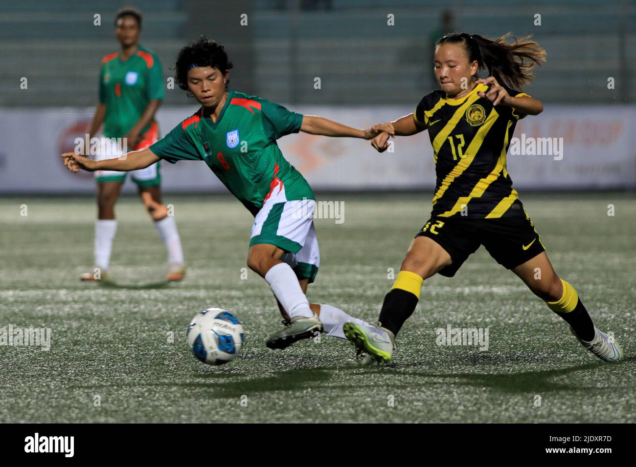 Dhaka, Bangladesh. 23rd June, 2022. Maria Manda (8) of Team Bangladesh ...