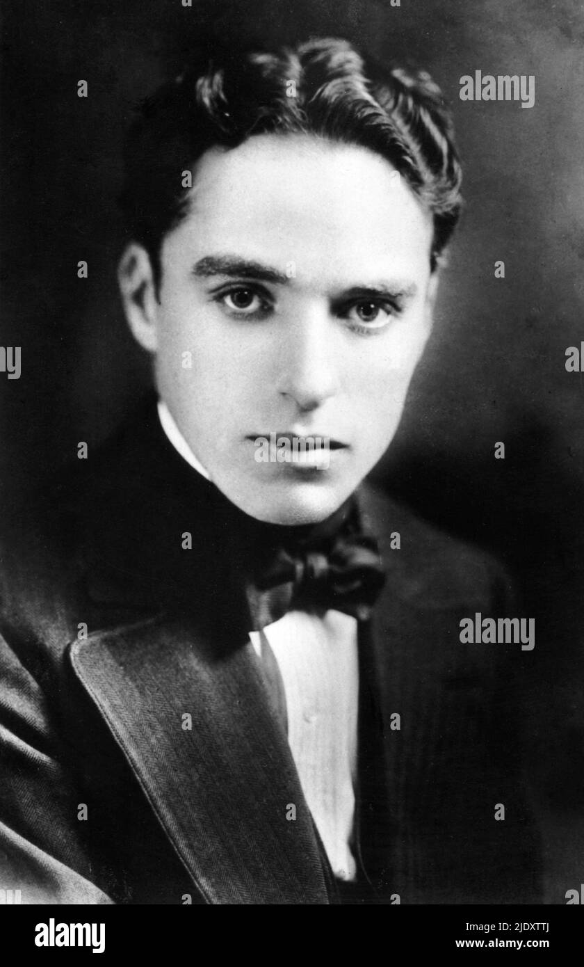 A 1914 portrait of Charlie Chaplin, taken when he was 25 years old ...