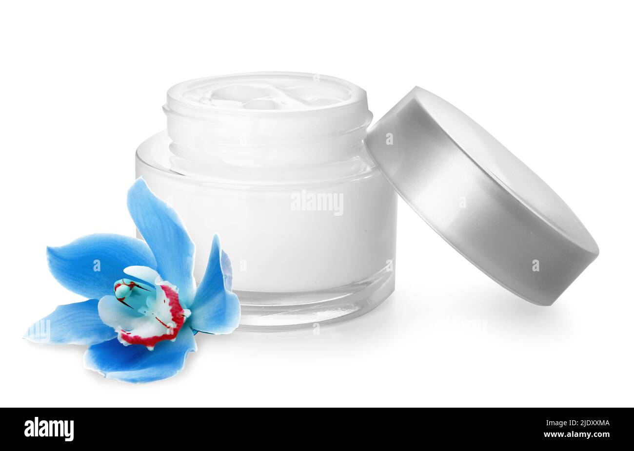 Cosmetic cream extract flower hand hi-res stock photography and images ...