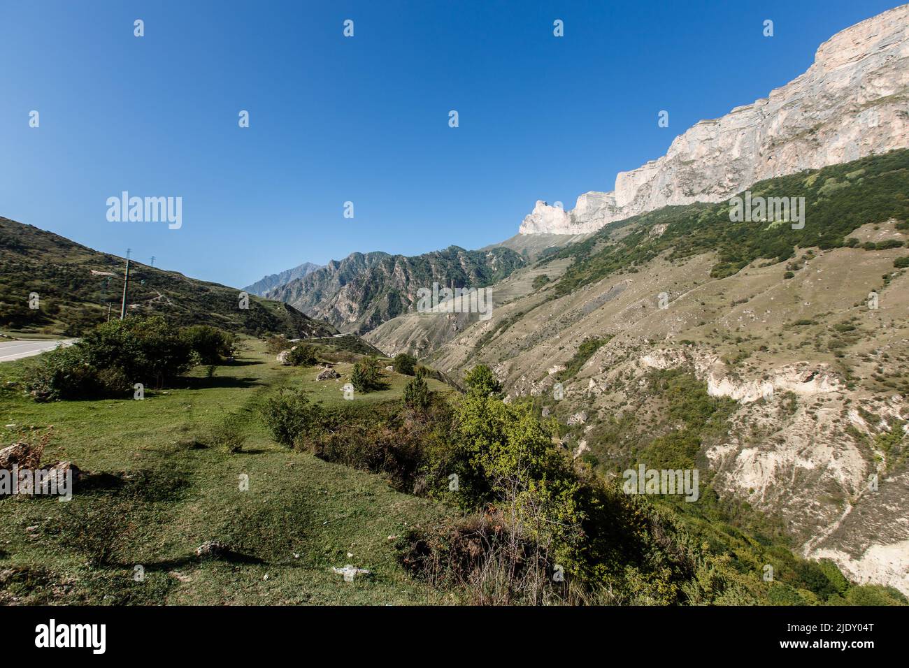 Beautiful mountains of upper Balkaria, Caucasus, Elbrus region, Russia ...