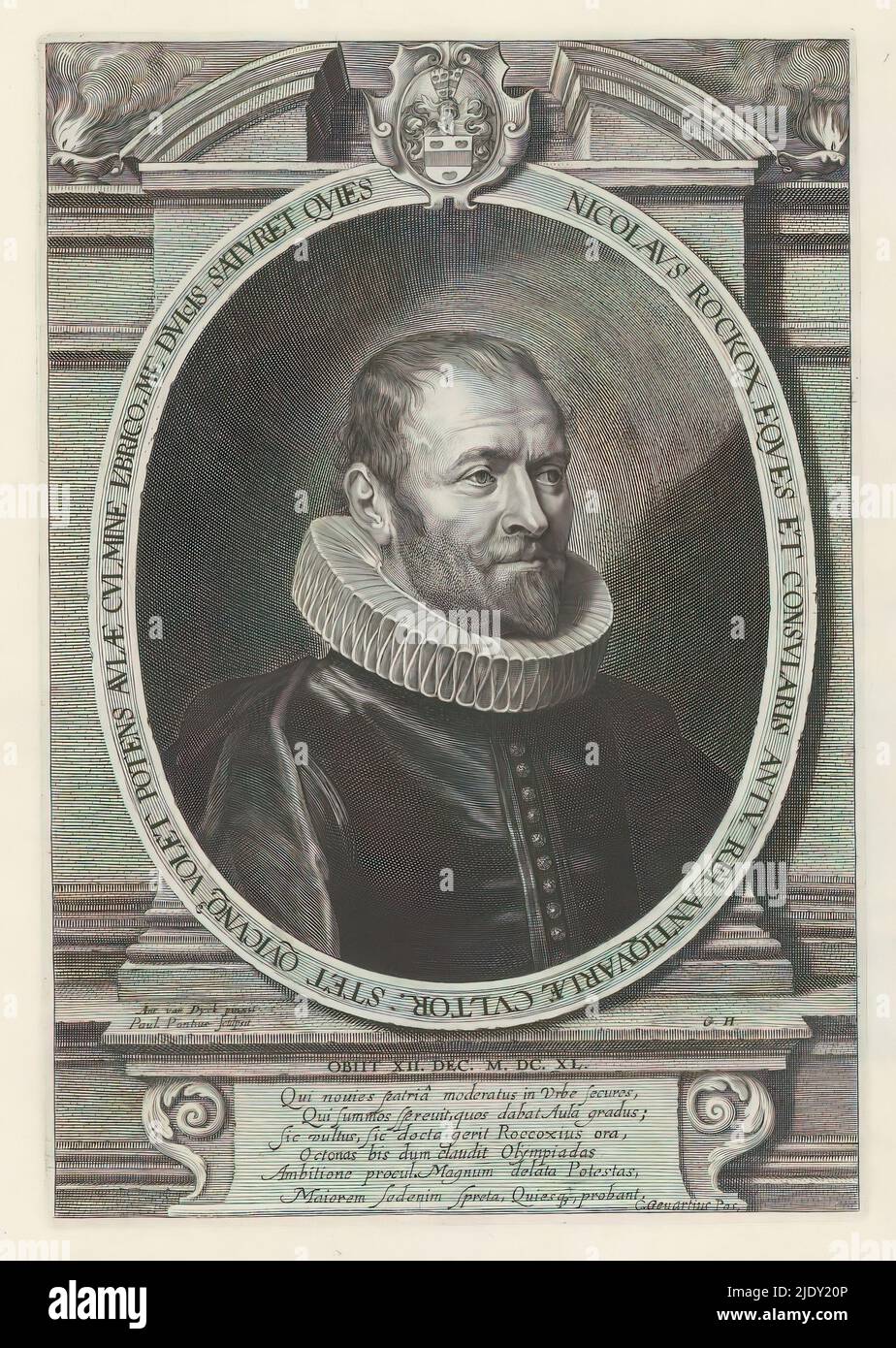 Portrait of Nikolaas Rockox, Icones Principum Vivorum Doctorum Pictorum ...