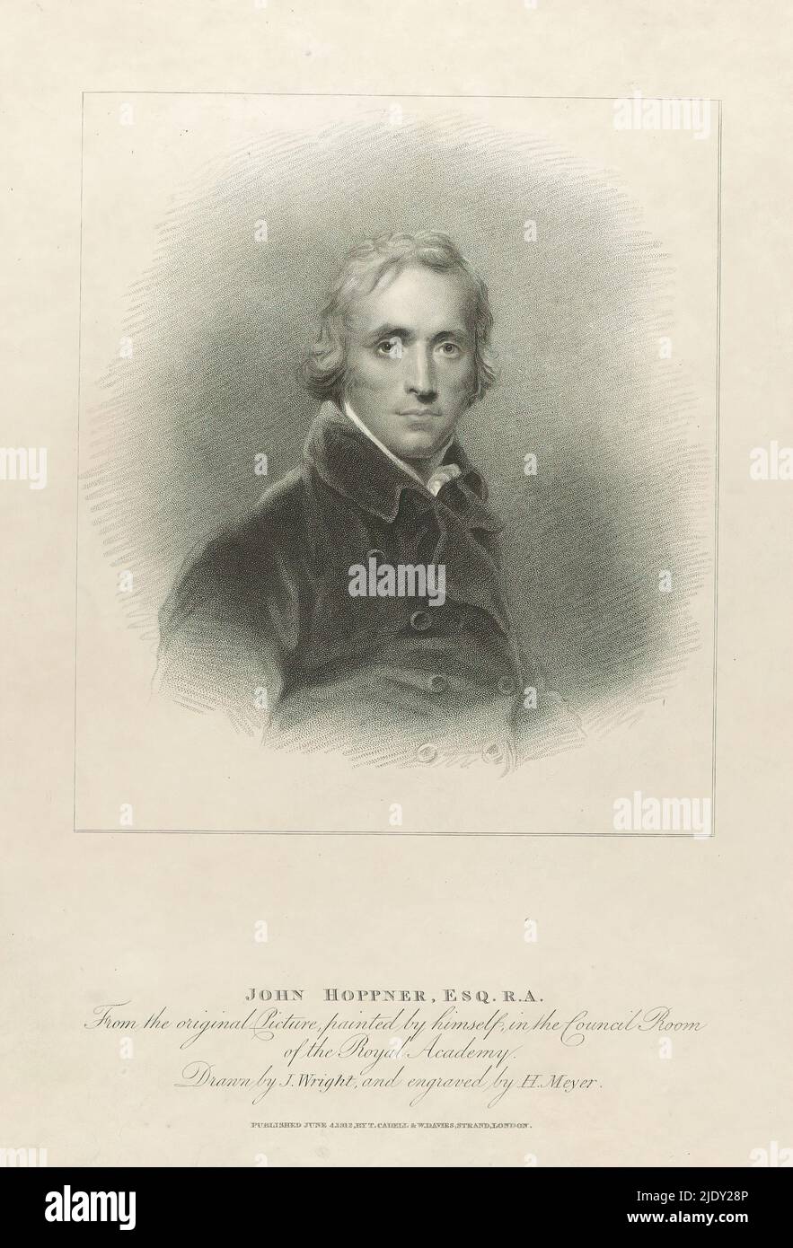 Portrait of John Hoppner, John Hoppner, Esq. R.A. (title on object ...