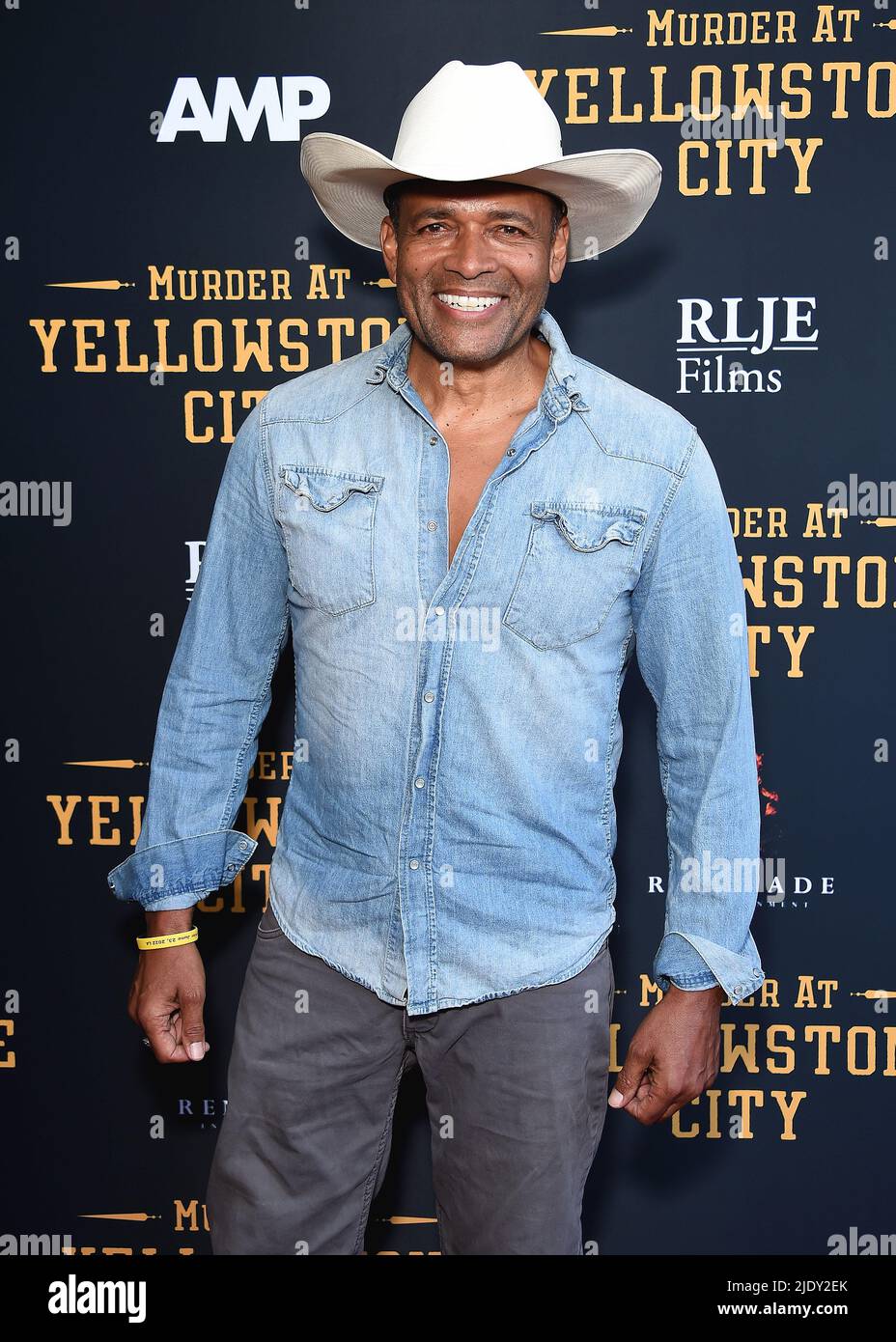 Los Angeles, CA, June 23, 2022. Mario Van Peebles walking on the red ...
