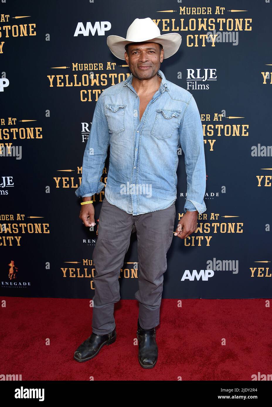 Los Angeles, CA, June 23, 2022. Mario Van Peebles walking on the red ...