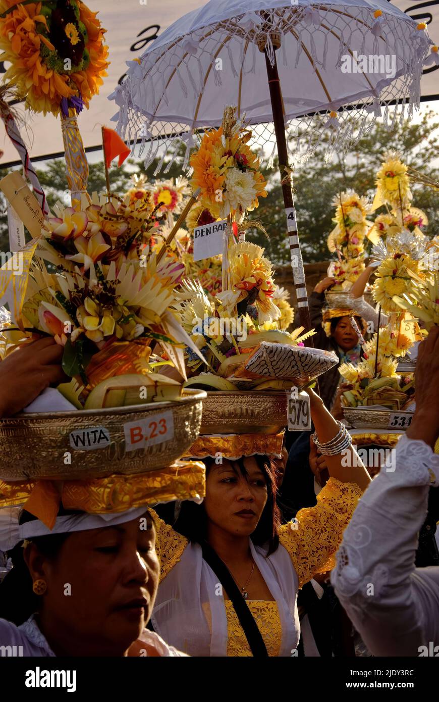 A traditional Balinese mass event to honor their deceased relatives ...