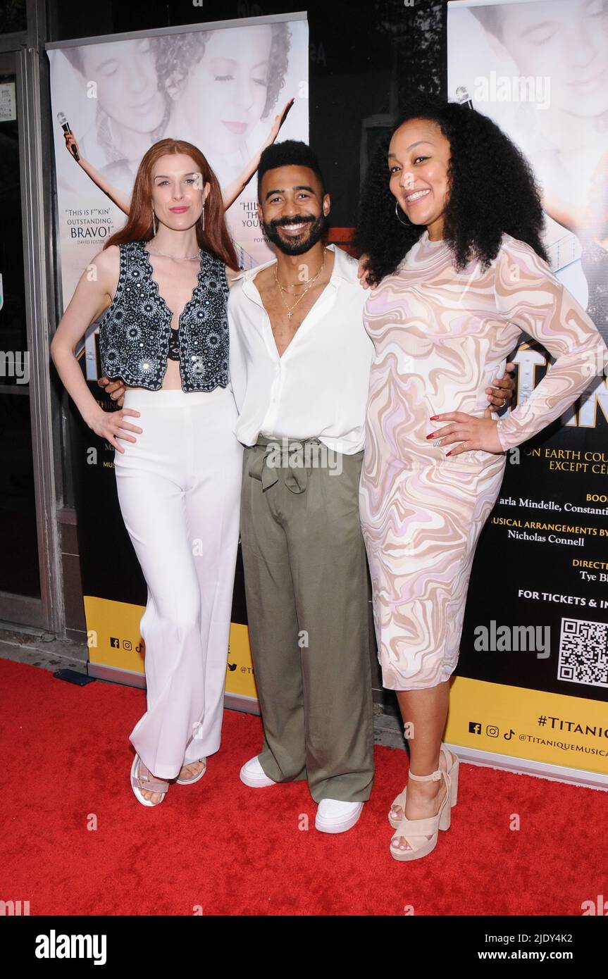 Courtney Bassett, Dimitri Moise, and Donnie Hammond attend the ...